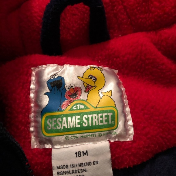 Sesame Street | Jackets & Coats | Sesame Street Zip Up Coat Size 8 ...